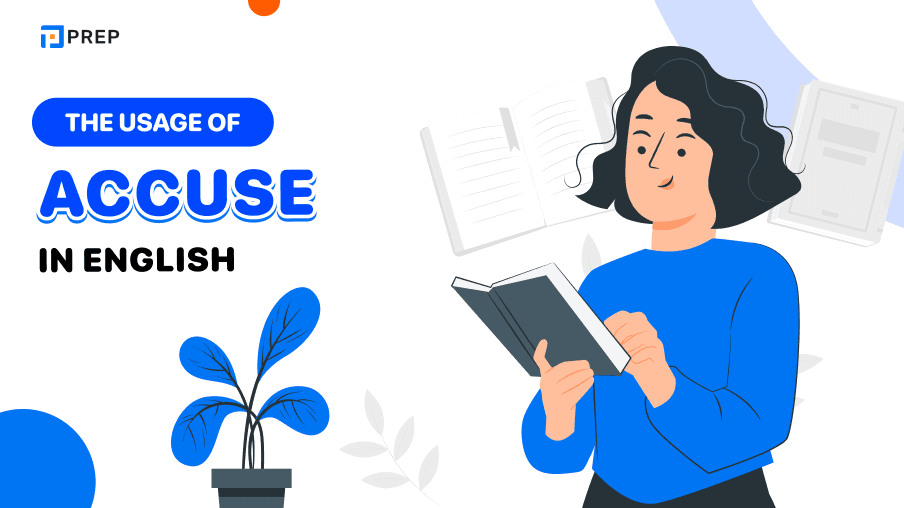 How to use Accuse in English with the preposition "of"