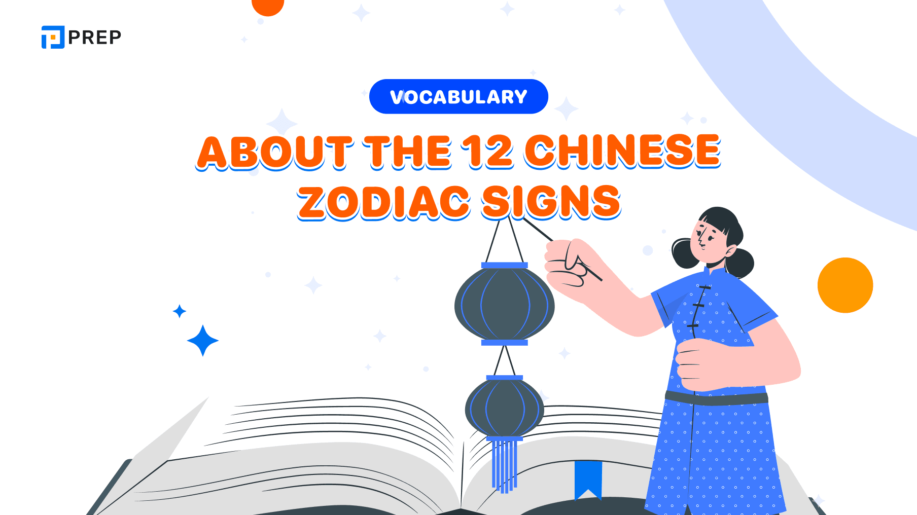 Vocabulary about the 12 Chinese zodiacs in English