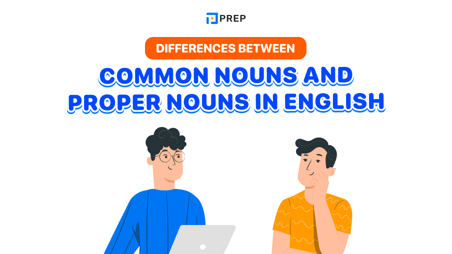 Differences between common nouns and proper nouns in English