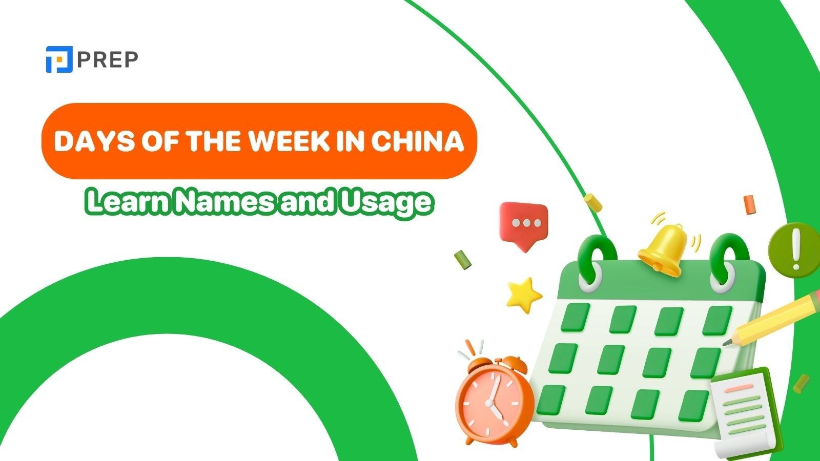 Days of the Week in Chinese: Names, Pinyin, Examples