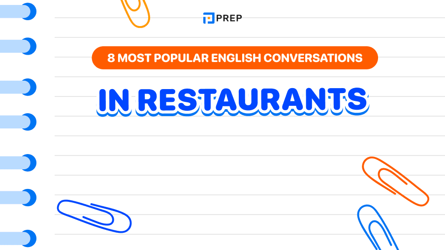 8 most common English conversations in restaurants