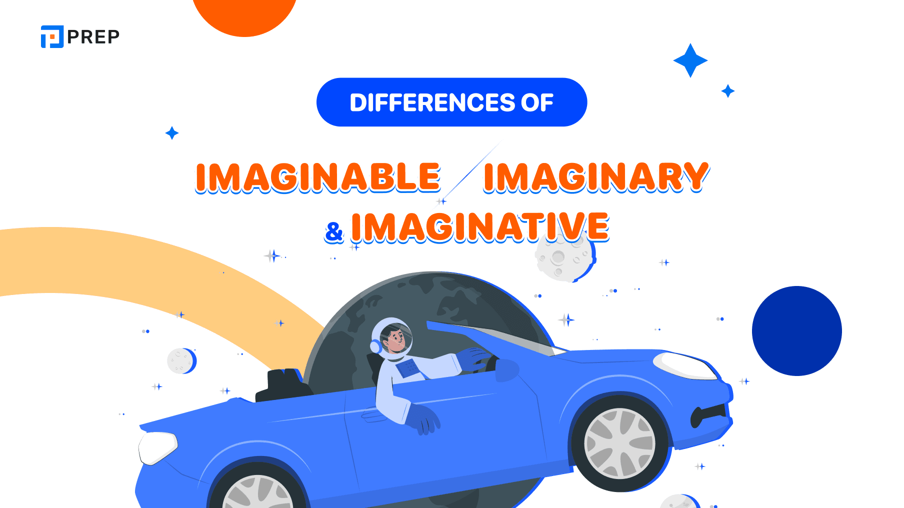 Differences of Imaginable, Imaginary and Imaginative