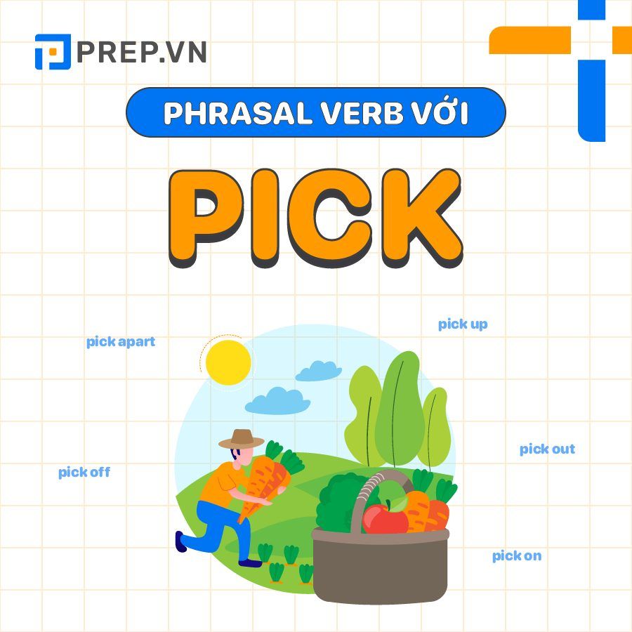 Một số Phrasal verb với Pick thông dụng trong tiếng Anh!