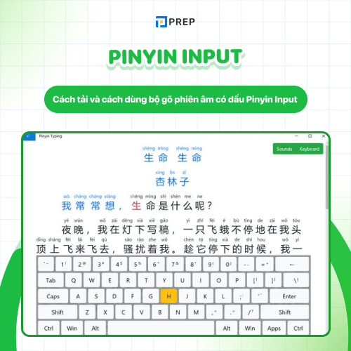 Cách dùng Pinyin Input để gõ phiên âm tiếng Trung có dấu
