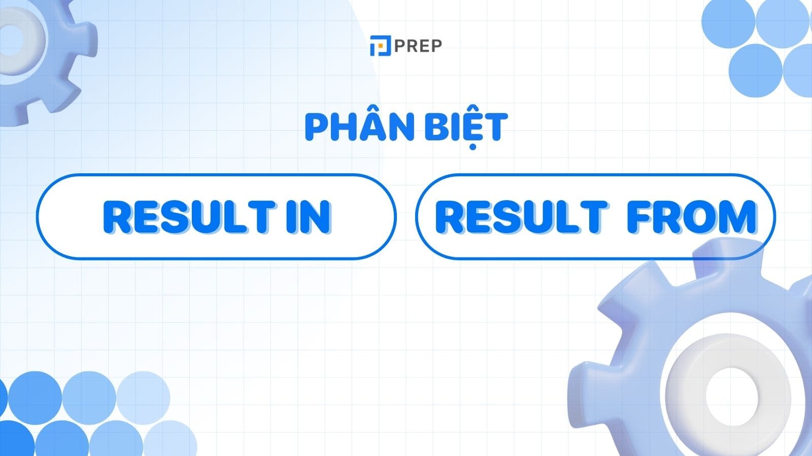 Phân biệt 2 cụm Result in và Result from trong tiếng Anh