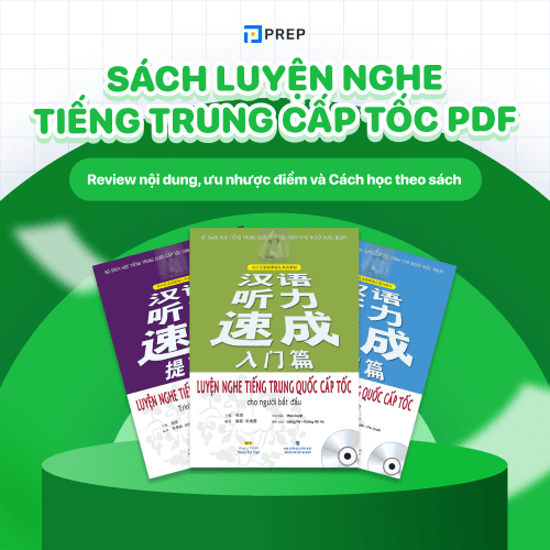 Tải 3 cuốn sách luyện nghe tiếng Trung cấp tốc PDF free