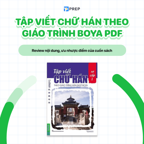 Tải Tập viết chữ Hán theo giáo trình Boya PDF miễn phí